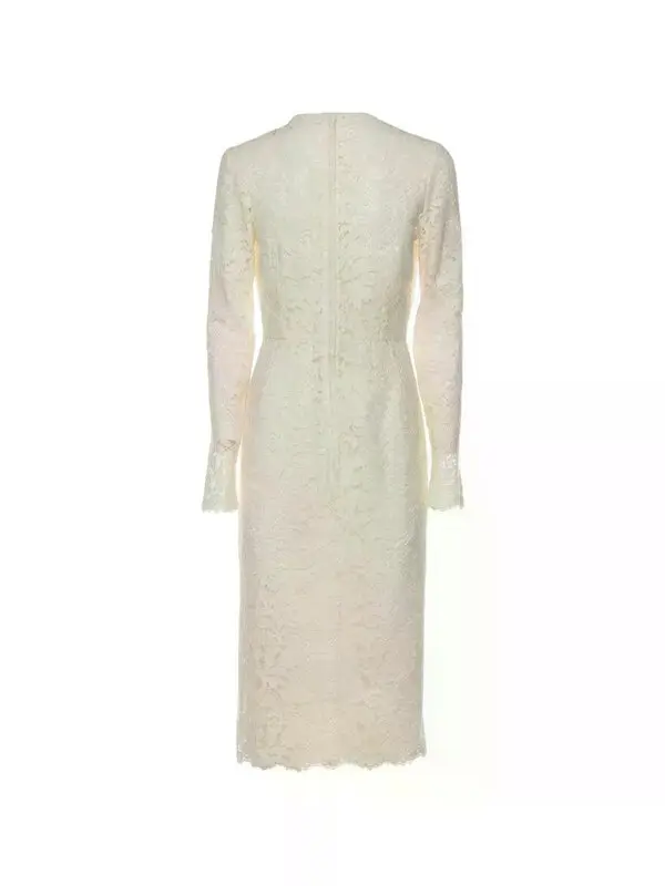 Dolce & Gabbana Cordonetto Lace Dress - Neutrals