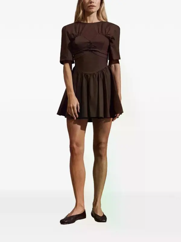 VIOLANTE NESSI Timothee Pleated Mini Dress