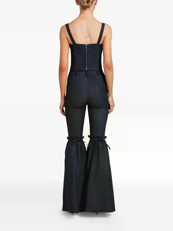 VIOLANTE NESSI Vermeer Shaped Cup Bustier Top - Blue