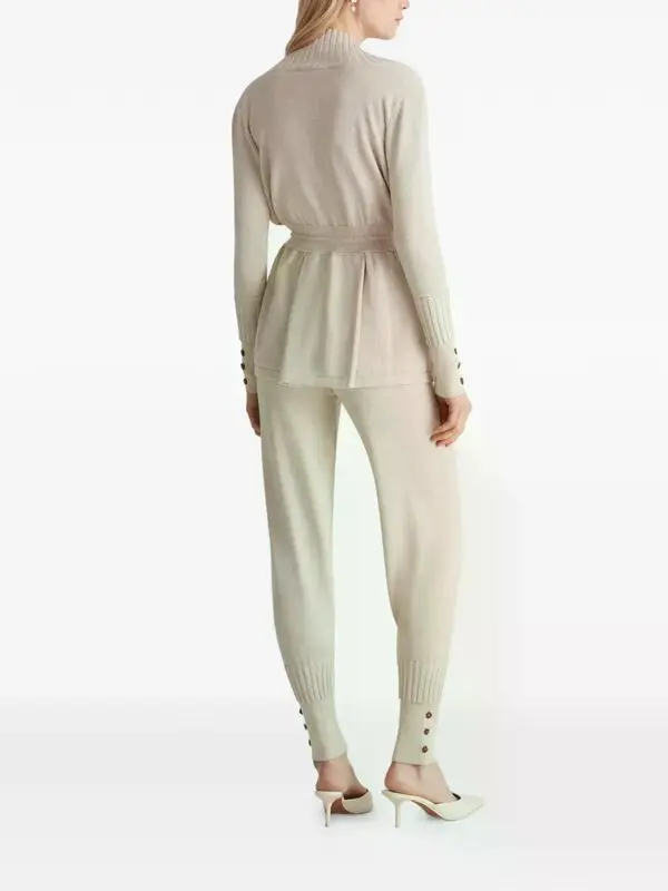 VIOLANTE NESSI Maru Buttoned Trousers - Neutrals
