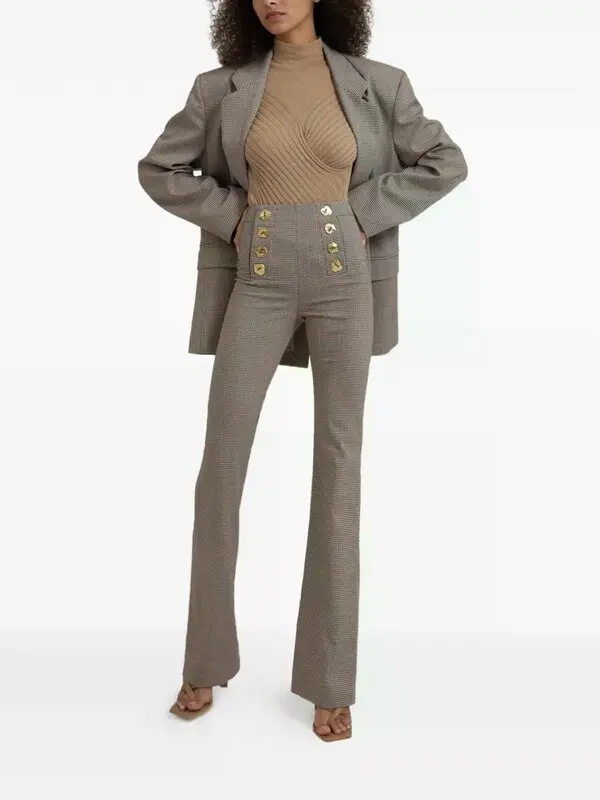 VIOLANTE NESSI Ribbed Knit Turtleneck Sweater - Neutrals