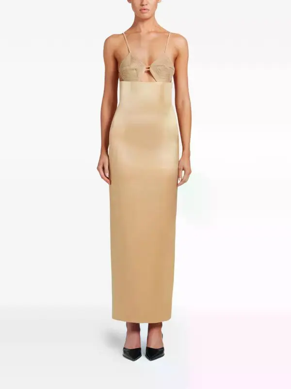 VIOLANTE NESSI Rodari Geometric-cup Maxi Dress