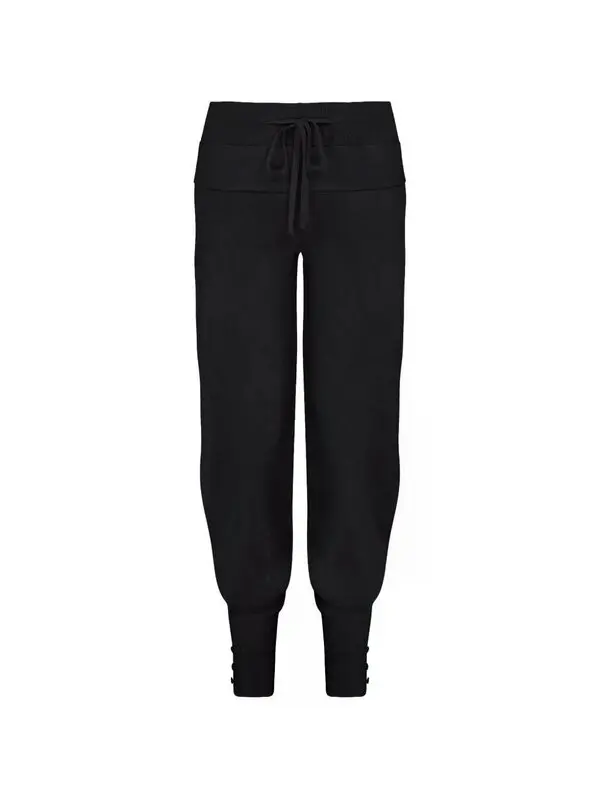 VIOLANTE NESSI Ribbed Knit Drawstring Trousers - Grey