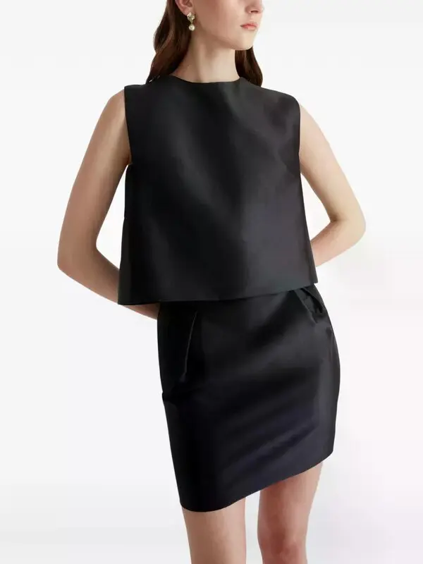 VIOLANTE NESSI Top With Bow Detail - Black