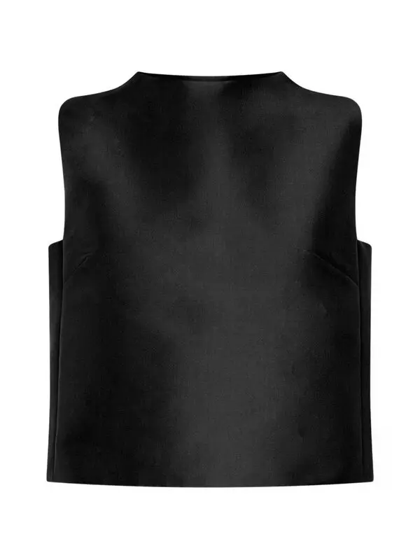 VIOLANTE NESSI Top With Bow Detail - Black