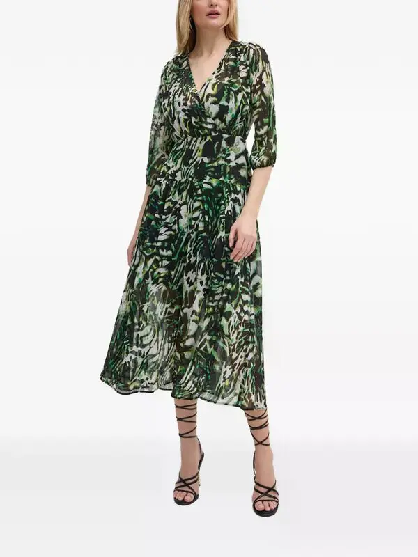 MORGAN Gathered Waist Midi Dress