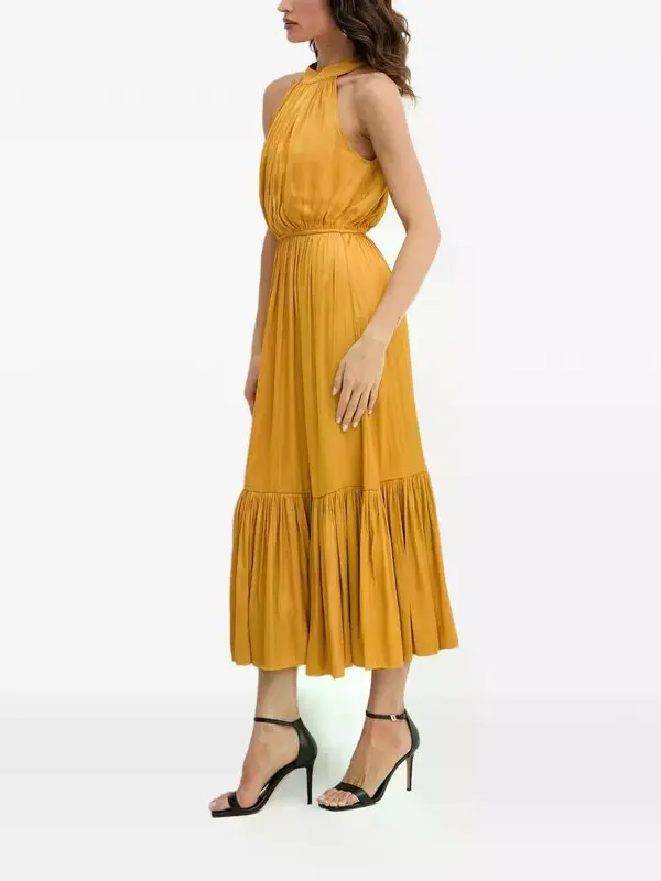 MORGAN Halterneck Tiered Midi Dress