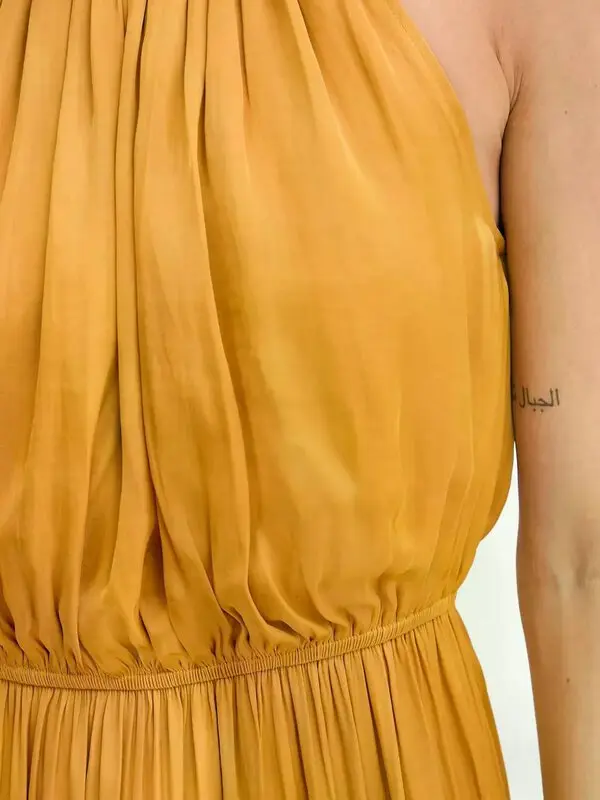 MORGAN Halterneck Tiered Midi Dress