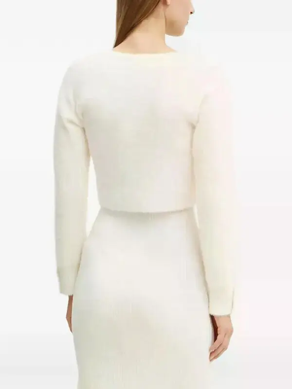 MORGAN Ribbed Knit Midi Dress