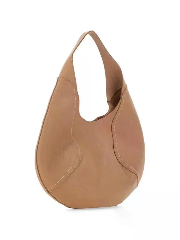GIANNI CHIARINI Grained Stitching Shoulder Bag - Neutrals