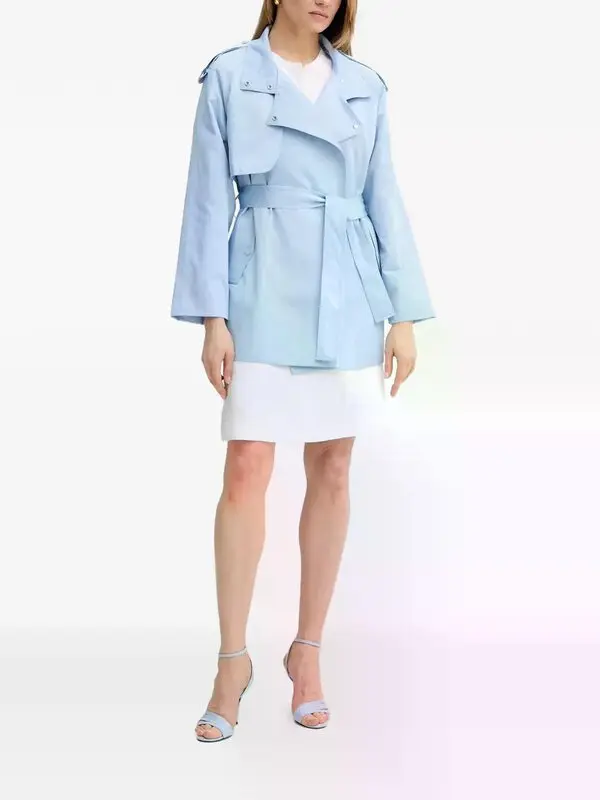 MORGAN Belted Asymmetric Coat