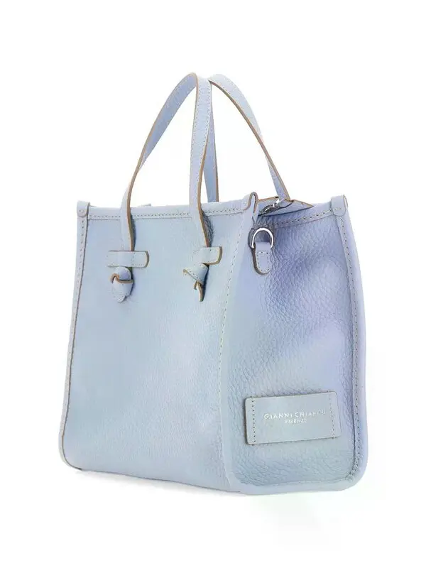 GIANNI CHIARINI 32 Miss Marcella Leather Tote Bag - Blue