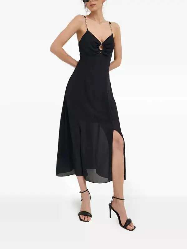 MORGAN Chain-strap Cutout Midi Dress