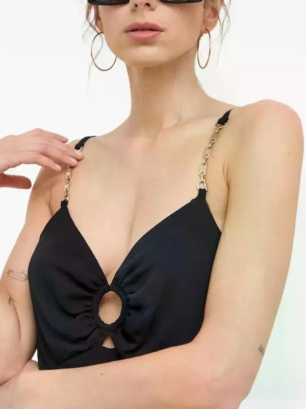 MORGAN Chain-strap Cutout Midi Dress