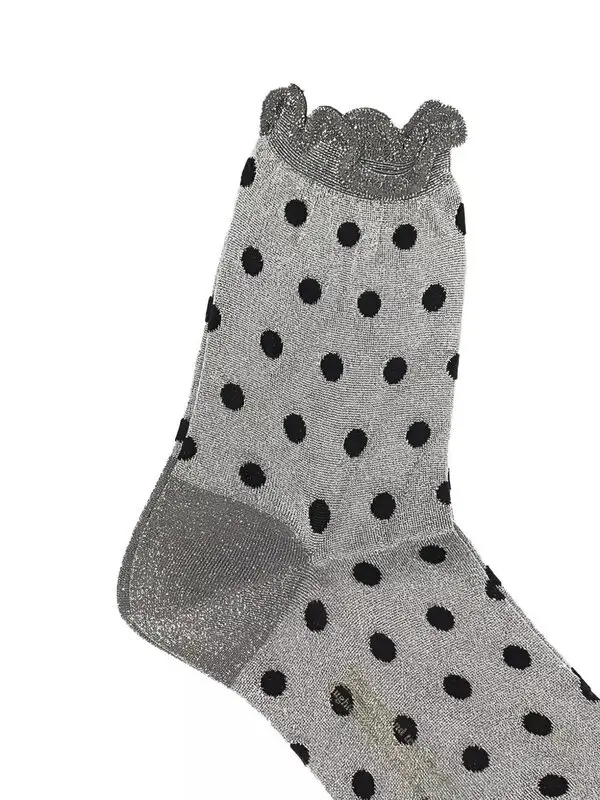 ANTIPAST Polka Dot-pattern Socks - Grey