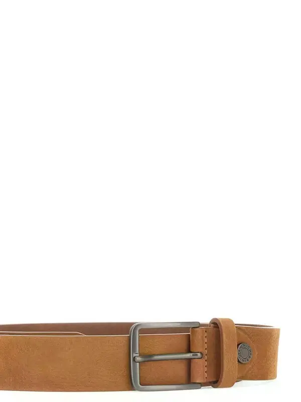 GIANNI CHIARINI Nubuck Buckle Belt - Neutrals