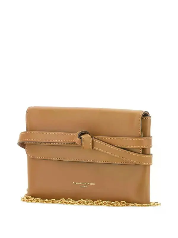 GIANNI CHIARINI Belted Leather Clutch - Neutrals