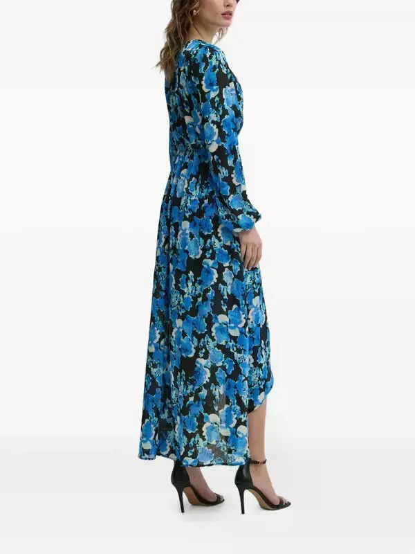 MORGAN Floral-patterned V-neck Midi Dress