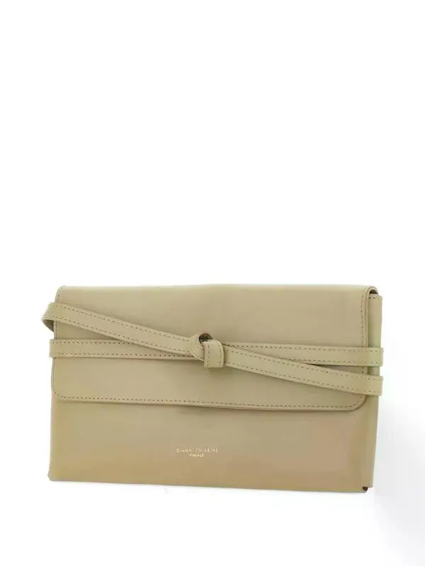 GIANNI CHIARINI Small Belty Knotted Straps Clutch Bag - Neutrals