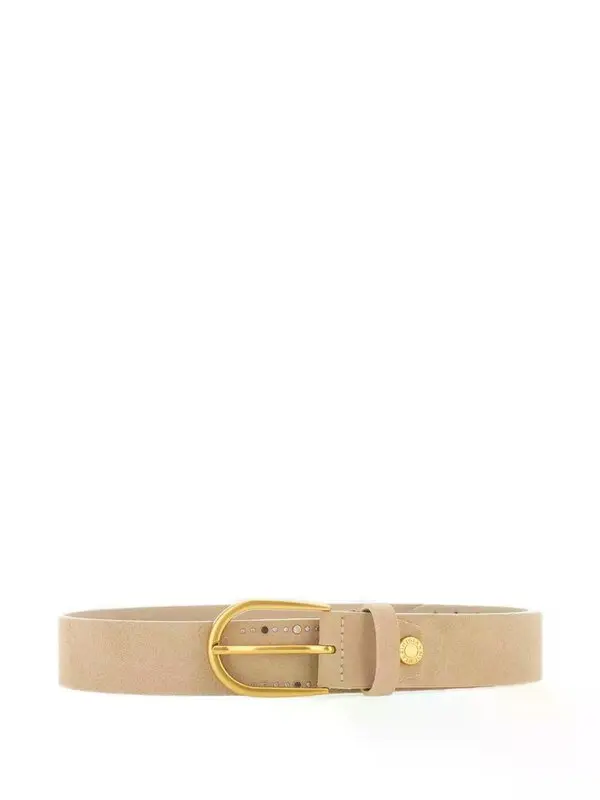 GIANNI CHIARINI Stud-embellished Buckle Belt - Neutrals