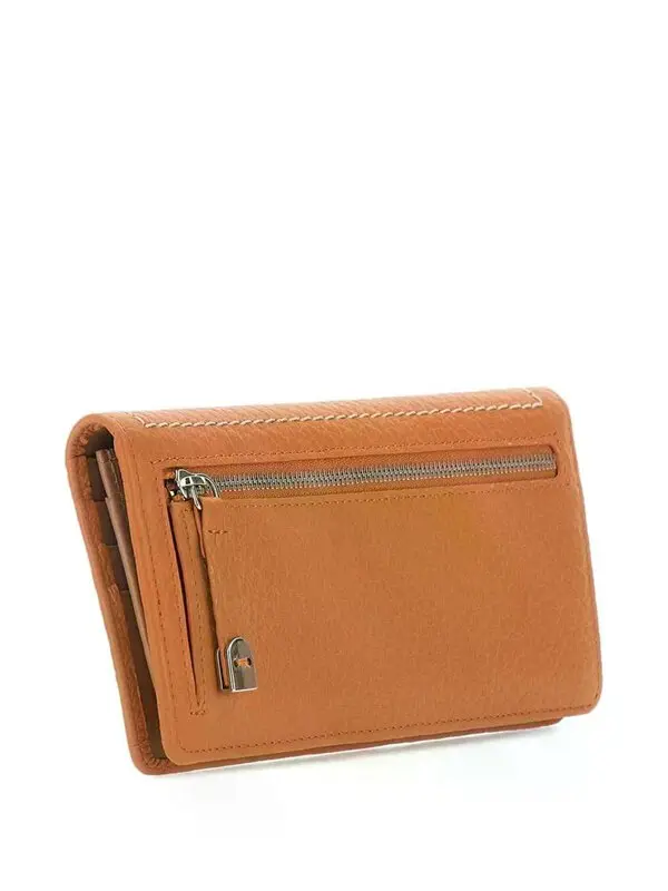 GIANNI CHIARINI Bubble Leather Wallet - Orange