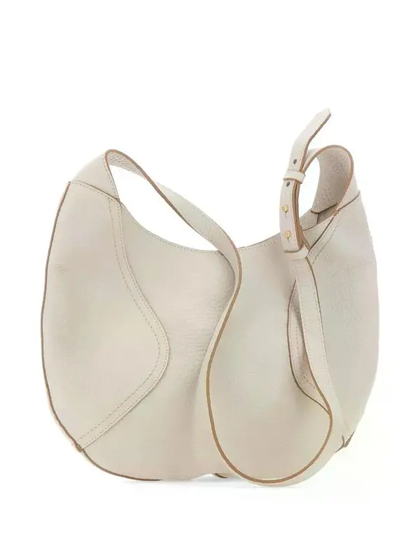 GIANNI CHIARINI Juno Grained-leather Shoulder Bag - Neutrals