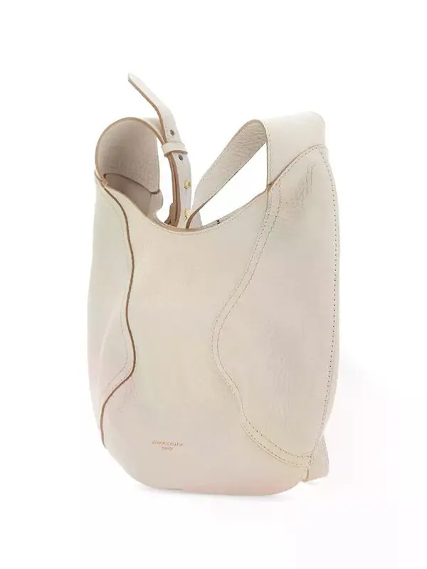 GIANNI CHIARINI Juno Grained-leather Shoulder Bag - Neutrals