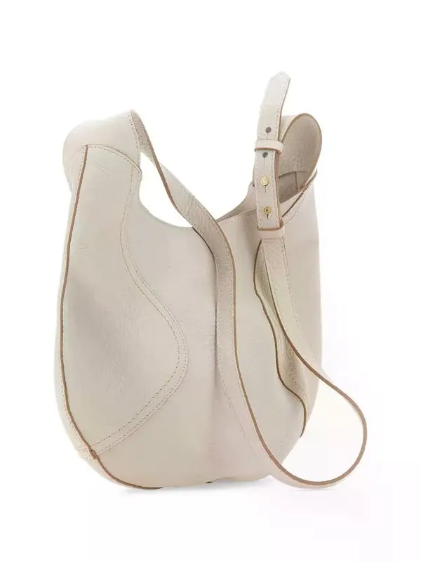 GIANNI CHIARINI Juno Grained-leather Shoulder Bag - Neutrals