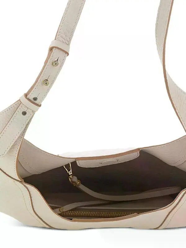 GIANNI CHIARINI Juno Grained-leather Shoulder Bag - Neutrals