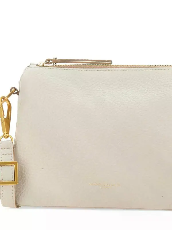 GIANNI CHIARINI Grained Shoulder Bag - Neutrals