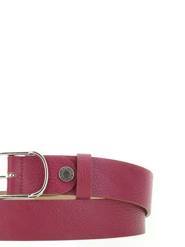 GIANNI CHIARINI Pebbled Leather Belt - Pink