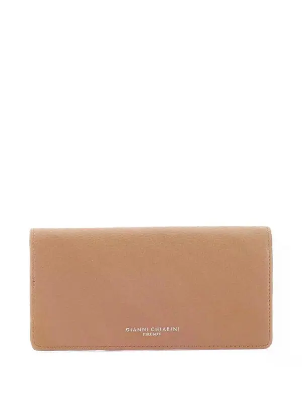GIANNI CHIARINI Pebbled Grained Wallet - Neutrals