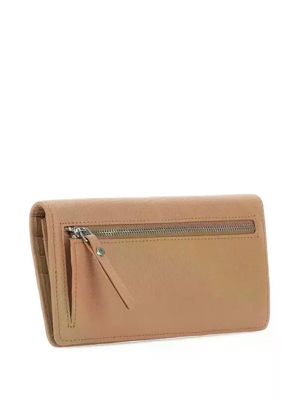 GIANNI CHIARINI Pebbled Grained Wallet - Neutrals