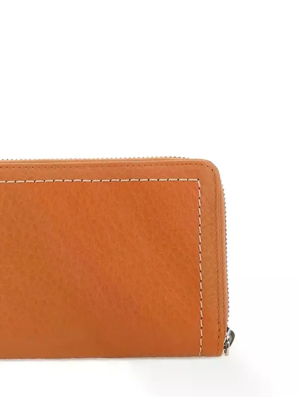 GIANNI CHIARINI Bubble Grained-leather Wallet - Orange