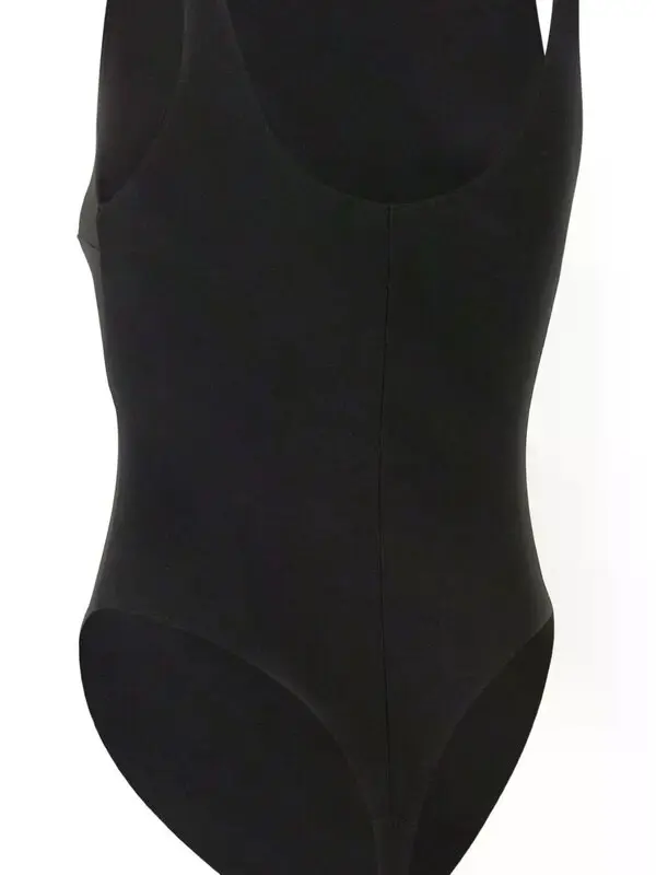 Elisabetta Franchi Sleeveless Bodysuit With Logo Plaque