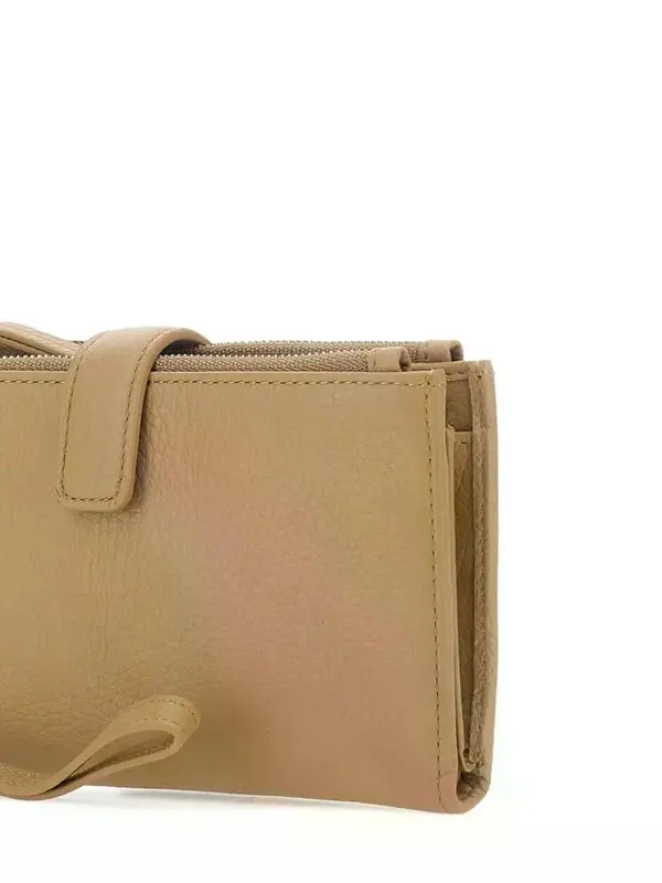 GIANNI CHIARINI Pebbled Zip Leather Wallet