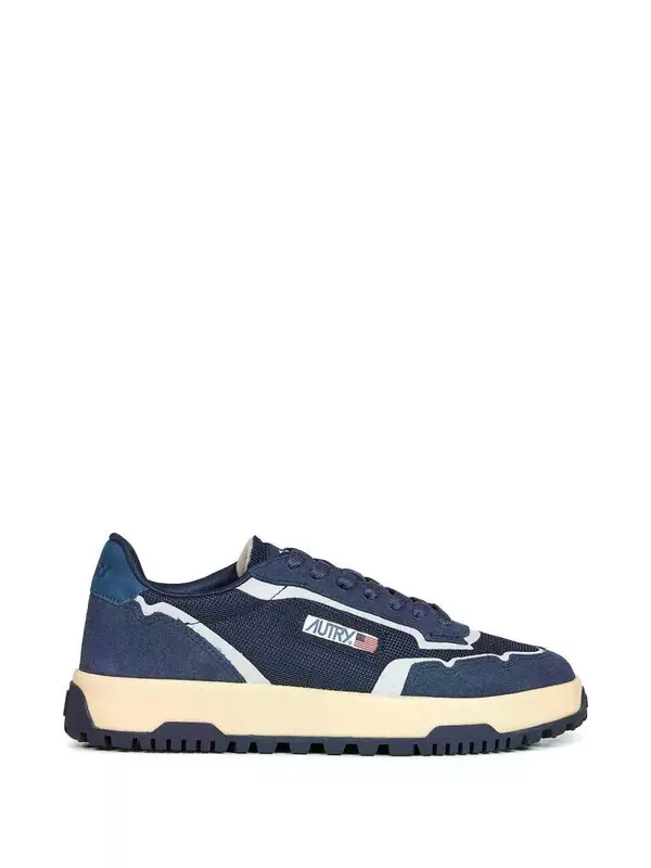 AUTRY Wildpace Perforated Suede Sneakers - Blue