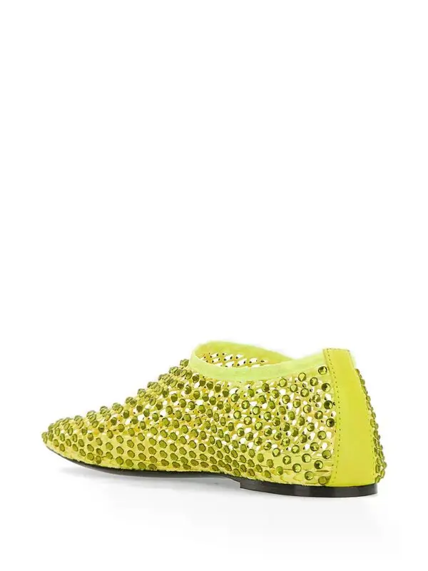 STRATEGIA SHOES Bijoux R11 Rhinestone-embellished Ballet Flats - Green
