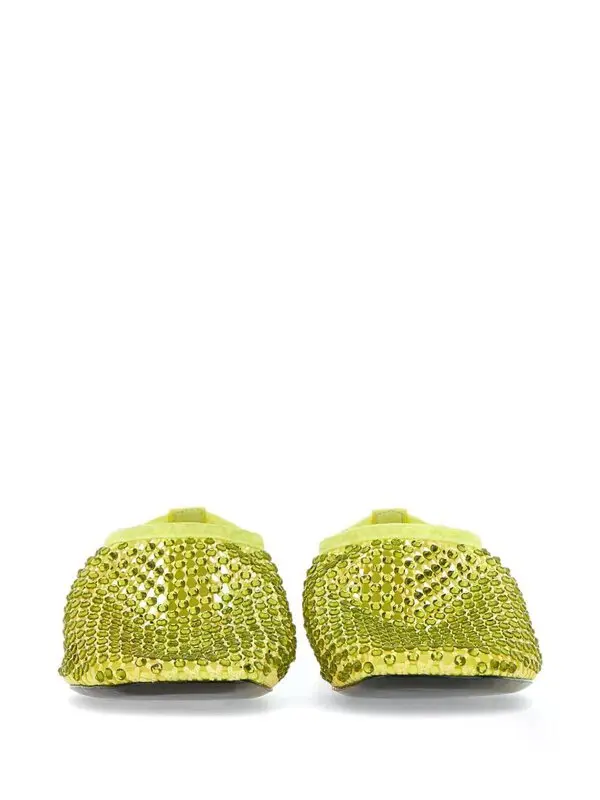 STRATEGIA SHOES Bijoux R11 Rhinestone-embellished Ballet Flats - Green