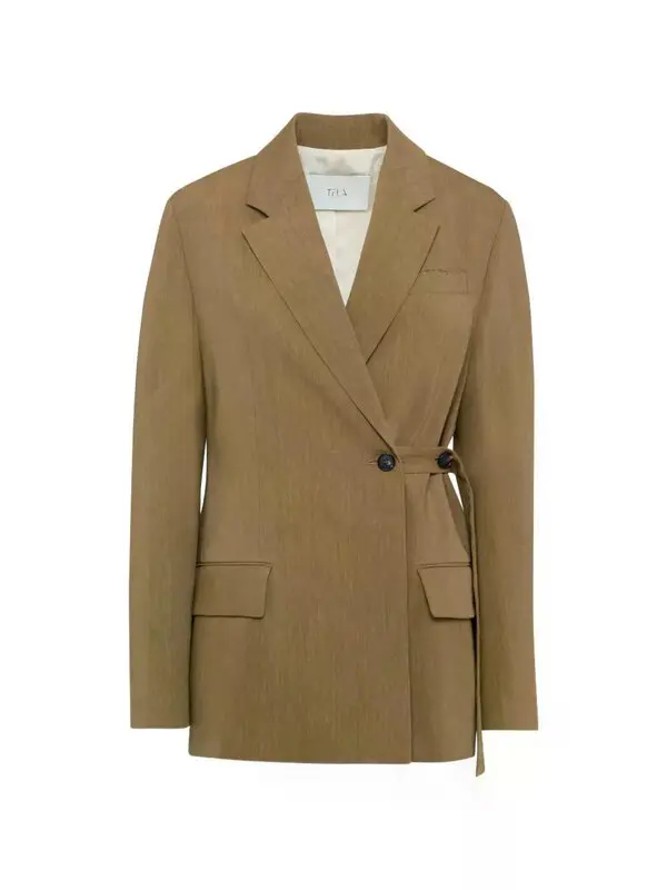 TELA Double-breasted Wrap Blazer