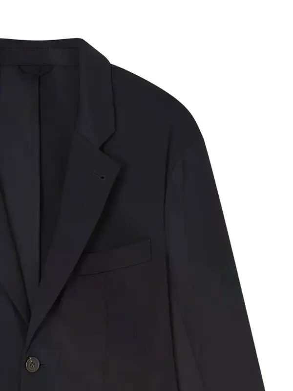Emporio Armani Buttoned Single-breasted Jacket - Blue