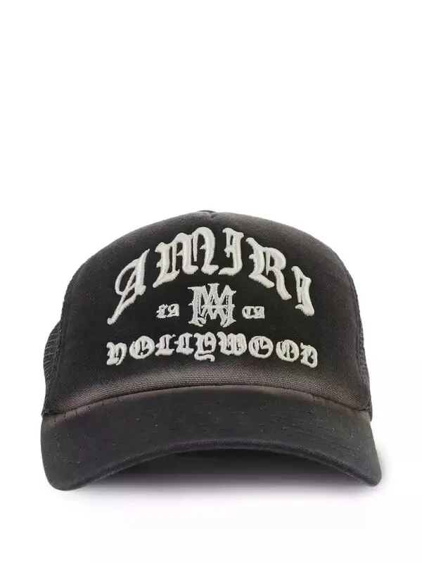 Amiri Logo-embroidered Baseball Cap - Black