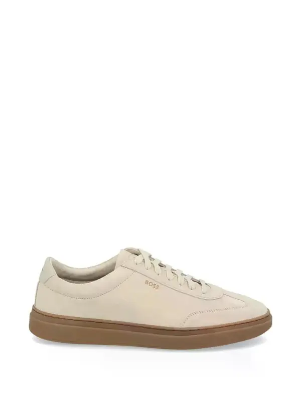 BOSS Leather Low Top Sneakers - Neutrals