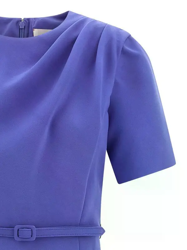 Carolina Herrera Draped Crewneck Dress