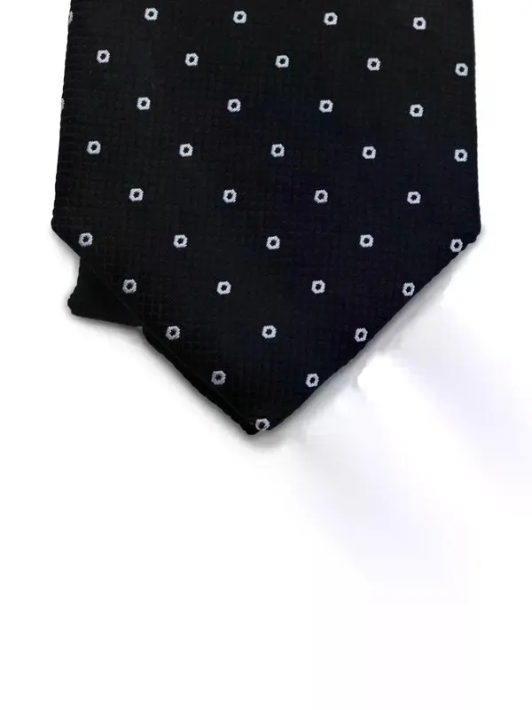 Canali Polka-dot Pattern Neck Tie