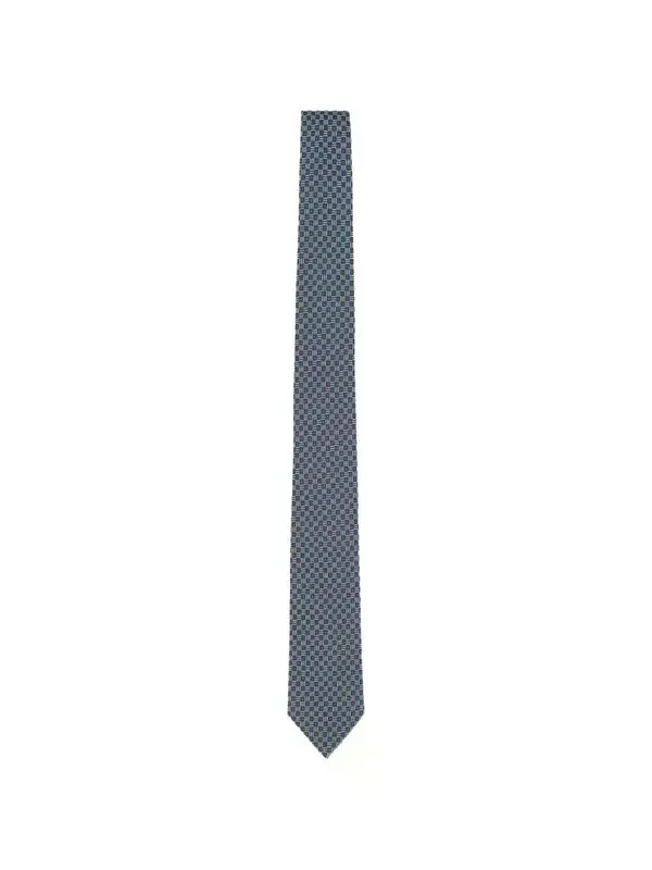 Emporio Armani Patterned Necktie - Blue