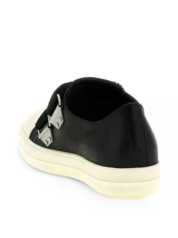 Rick Owens Strap Low Leather Sneakers