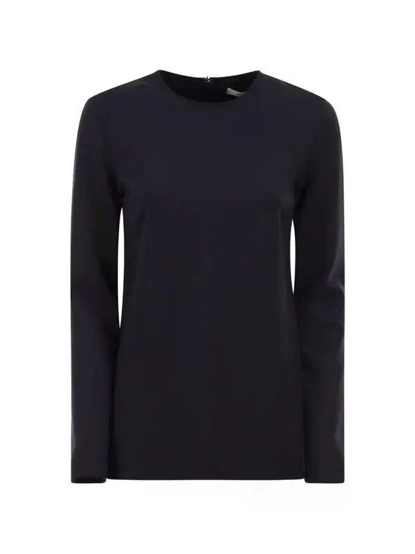 Max Mara Slim Zip Top - Blue