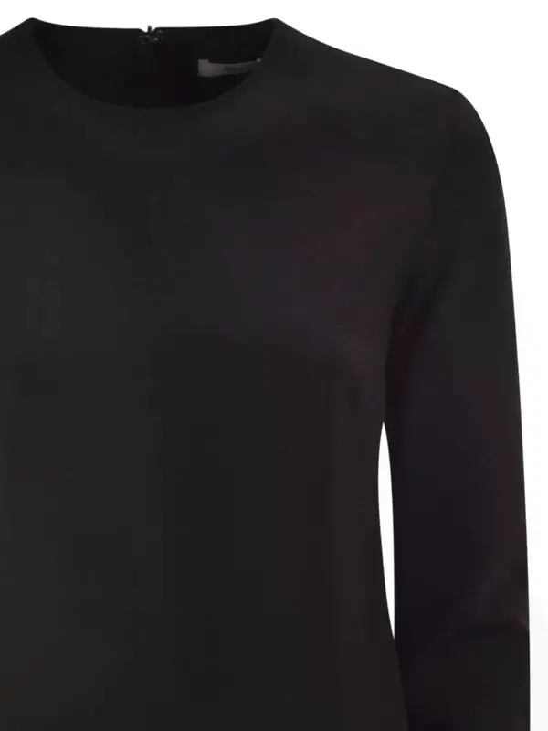 Max Mara Zip-fastening Blouse - Black