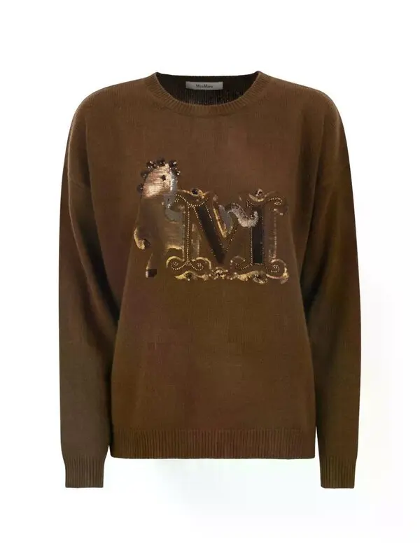 Max Mara Monogram Embroidered Sweater